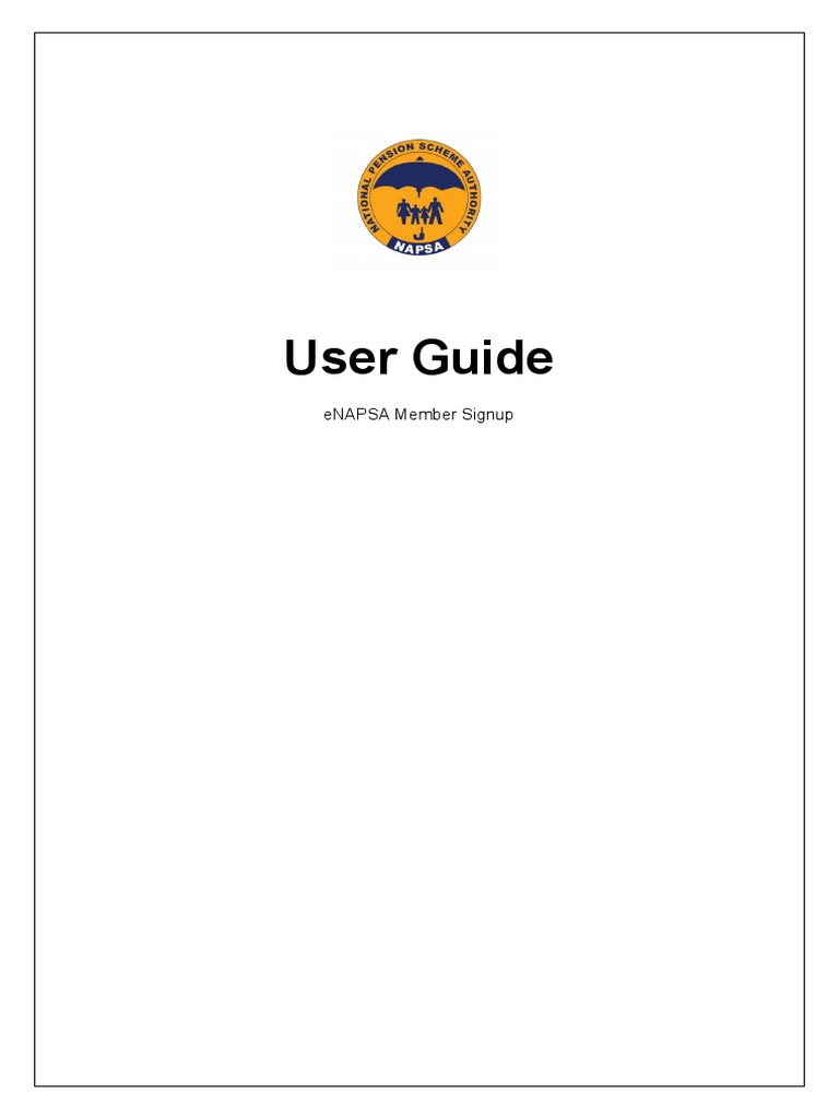 eNAPSA Step-by-Step Sign-up User Guide-V03 | PDF