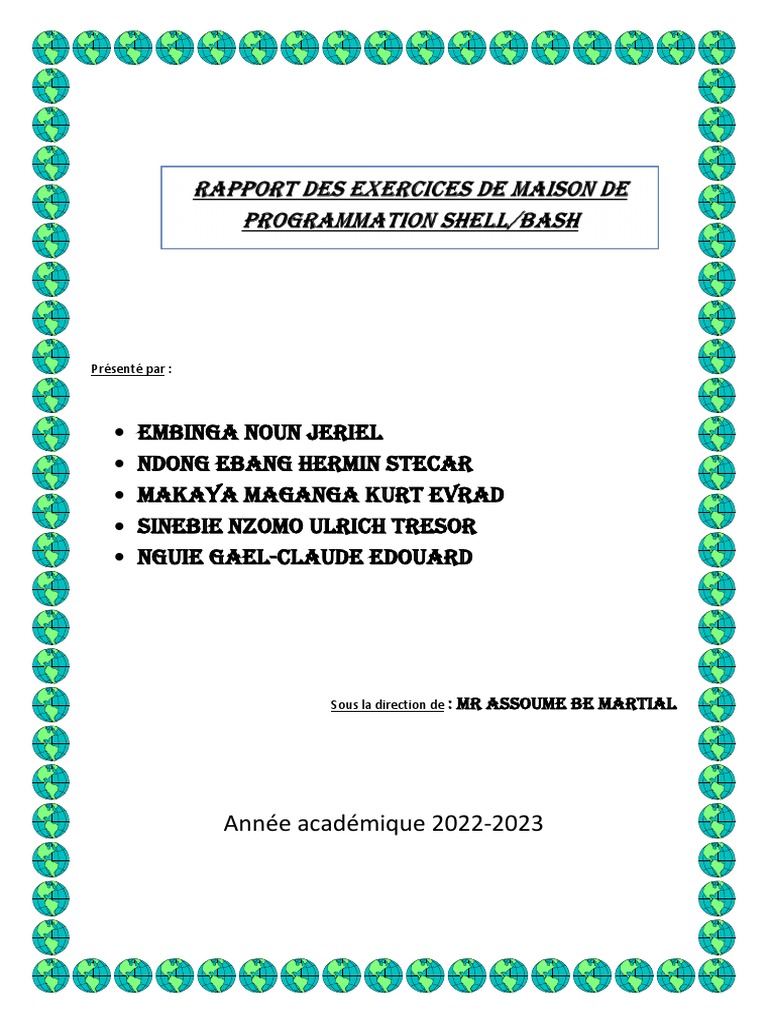 Rapport Des Exercices | PDF