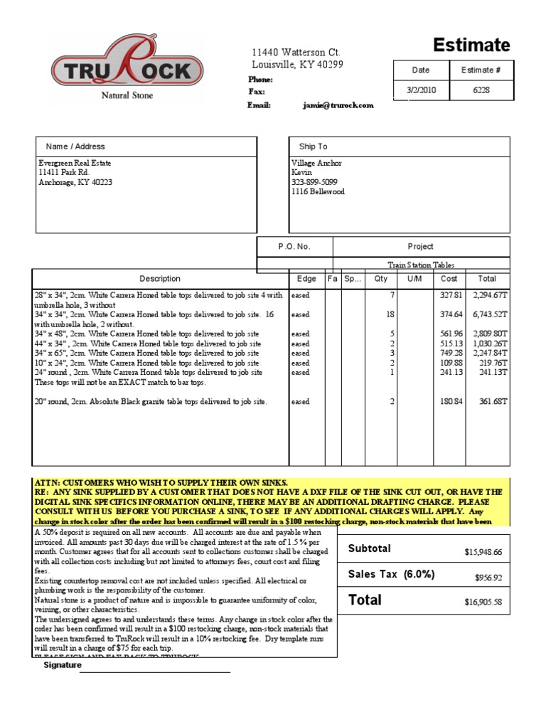 Est 6228 From Trurock | PDF