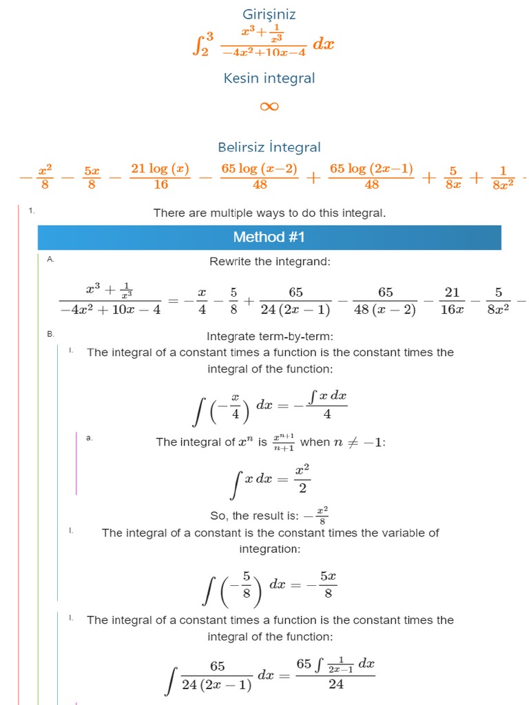Integral-Calculator Result | PDF