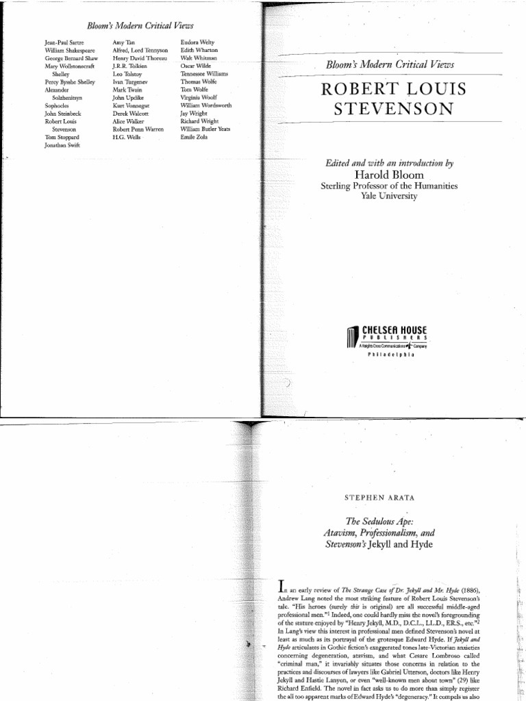 Atavism and Professionalism in Jekyll | PDF | Strange Case Of Dr Jekyll ...