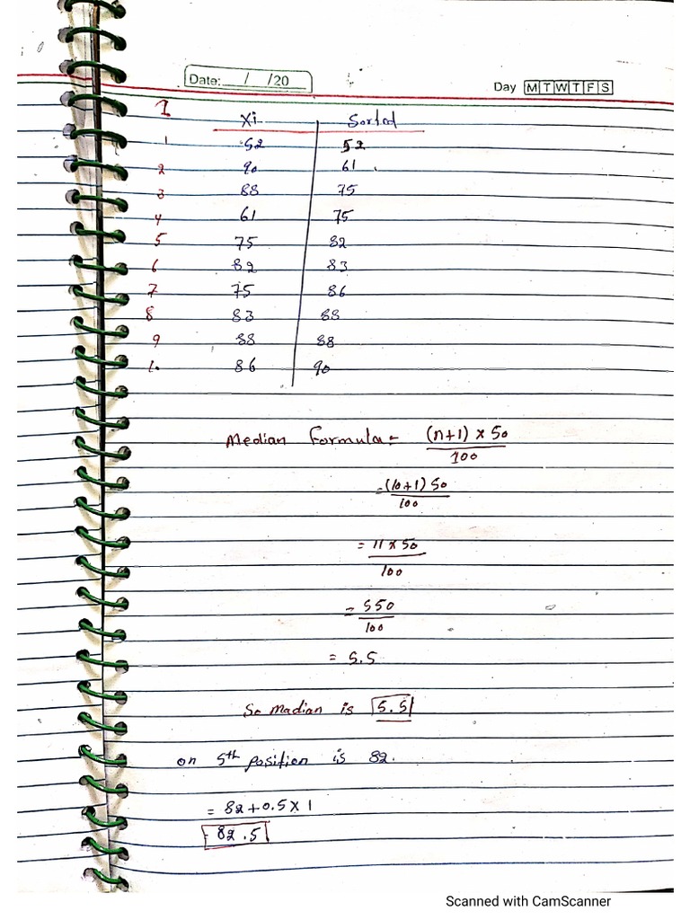 Statistics Past Paper | PDF