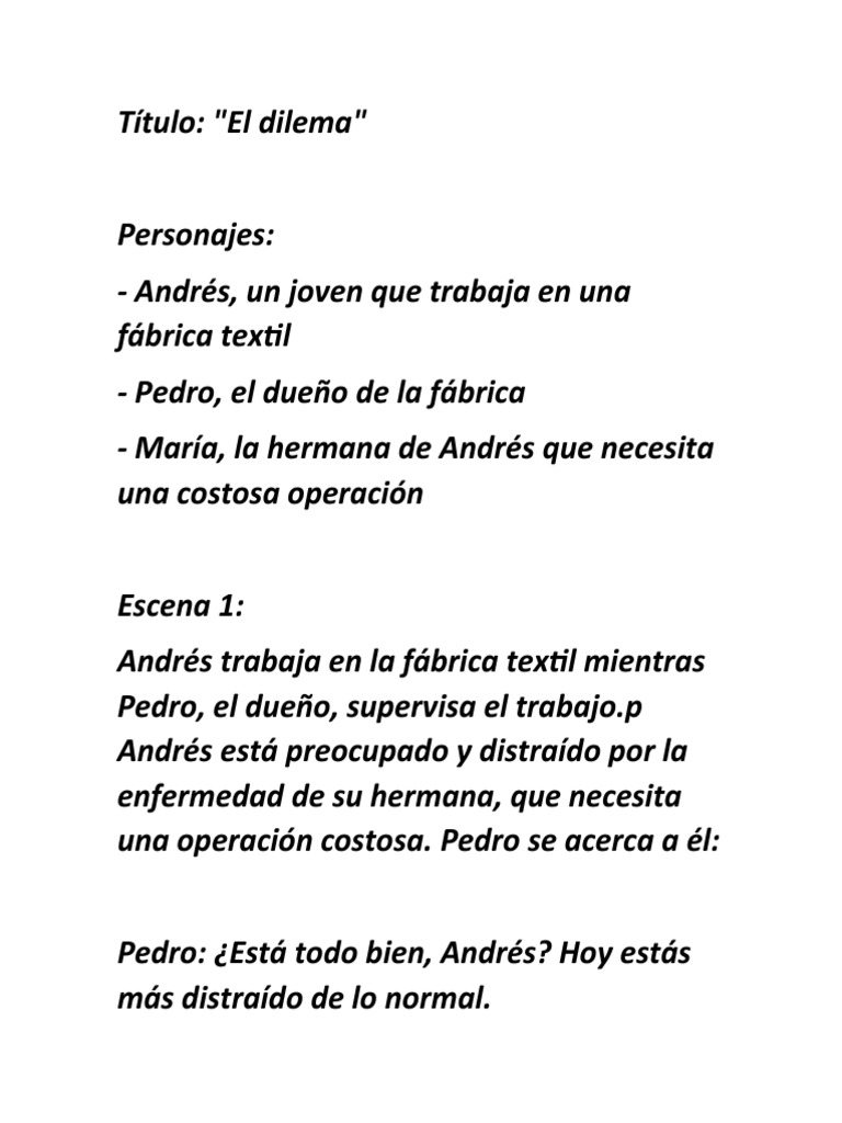 El Dilema | PDF