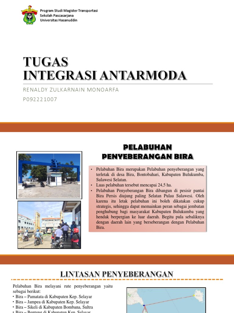 Renaldy Zulkarnain Monoarfa (P092221007) - Tugas Integrasi Antarmoda | PDF