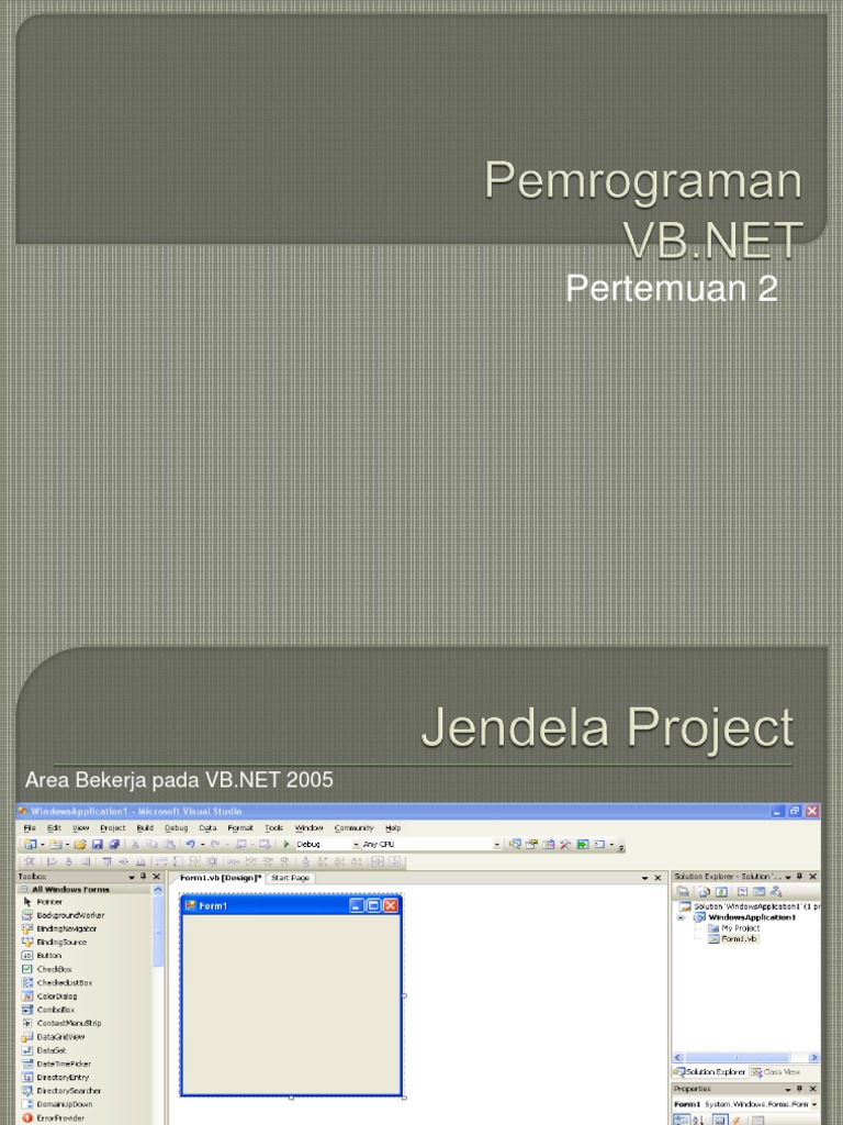 Pemrograman-VB Pertemuan2 | PDF