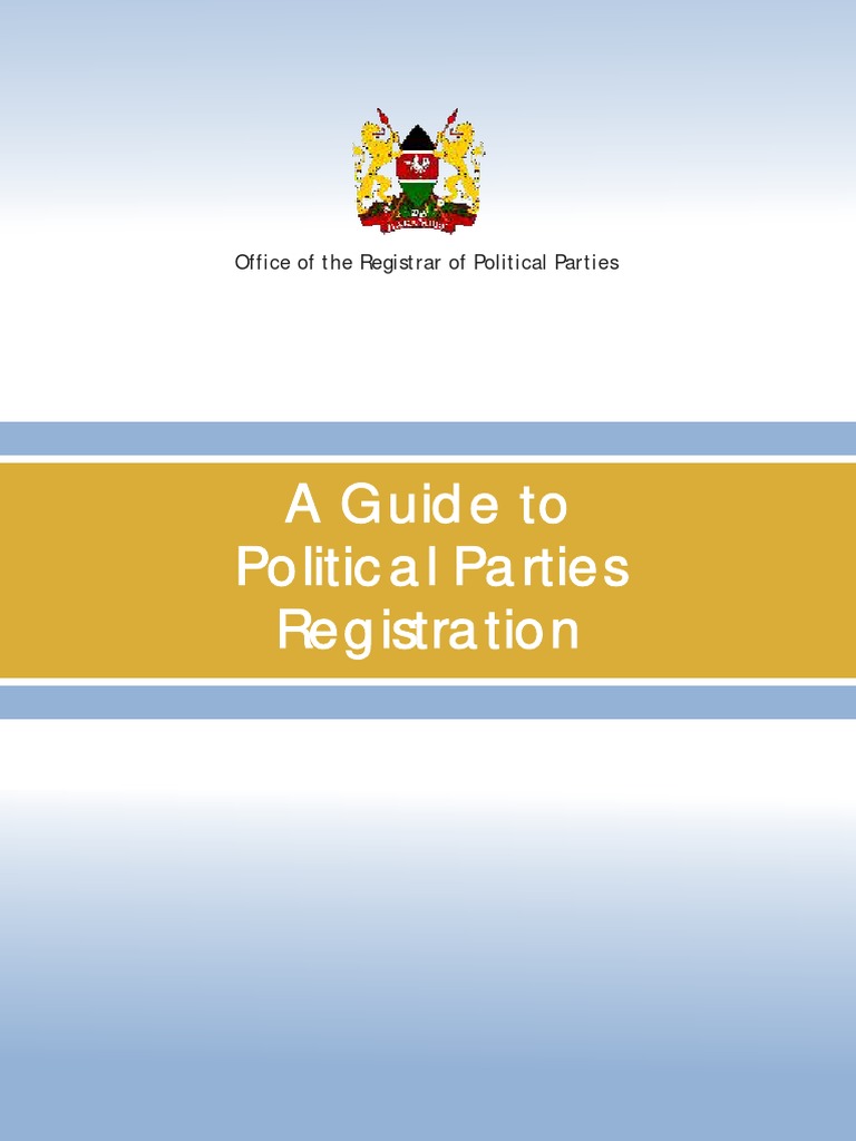 A Guide to Political Parties Registration | PDF | Domain Name Registrar ...