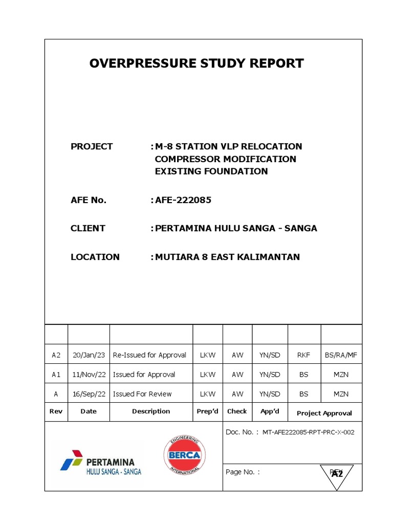 MT AFE222085 RPT PRC X 002 A2 Overpressure Study | PDF | Valve | Fires