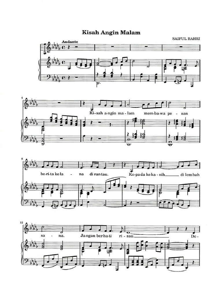 Kisah Angin Malam - Saiful Bahri | PDF