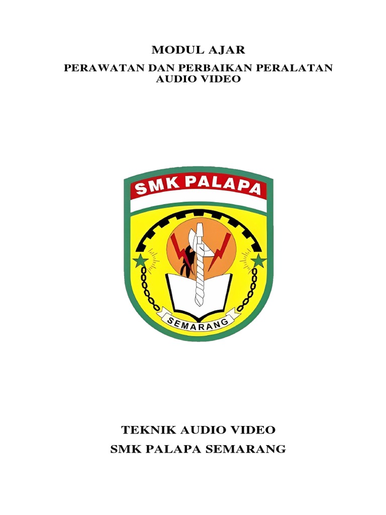 Modul Audio Video SMK Palapa Semarang | PDF | Karier & Perkembangan | Seni