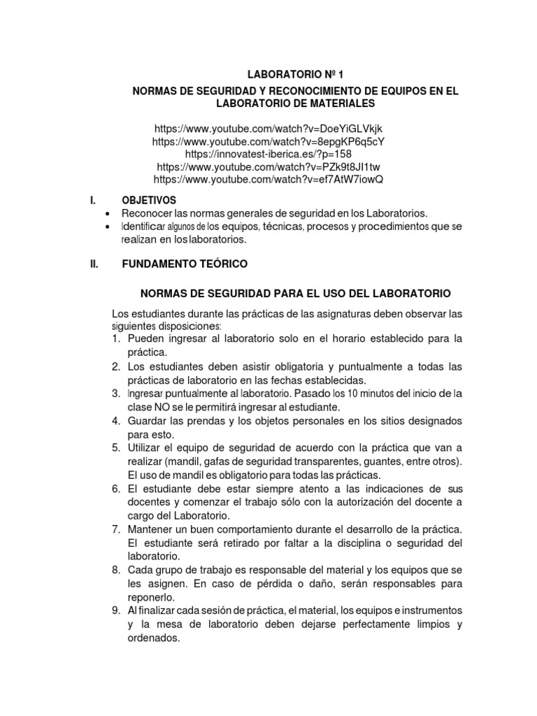 Lab 1 Materiales | PDF