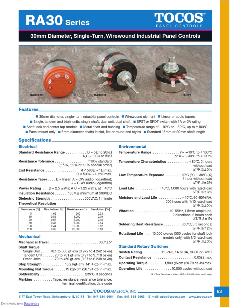 Tokyo Cosmos Electric Co Ltd Ra30y 3fbd6d232f | PDF | Electrical ...