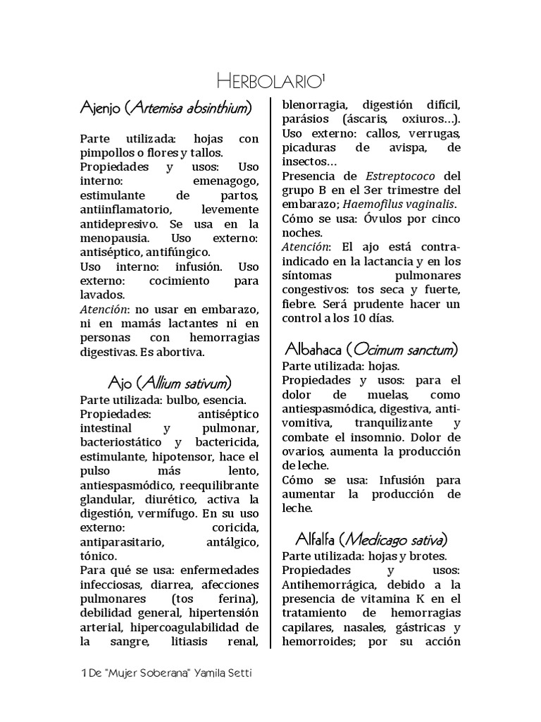 Mod.3. Herbolario | PDF | Comino | Apio