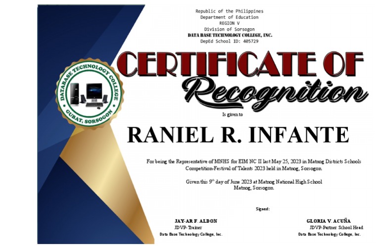 JDVP Certificate1 | PDF