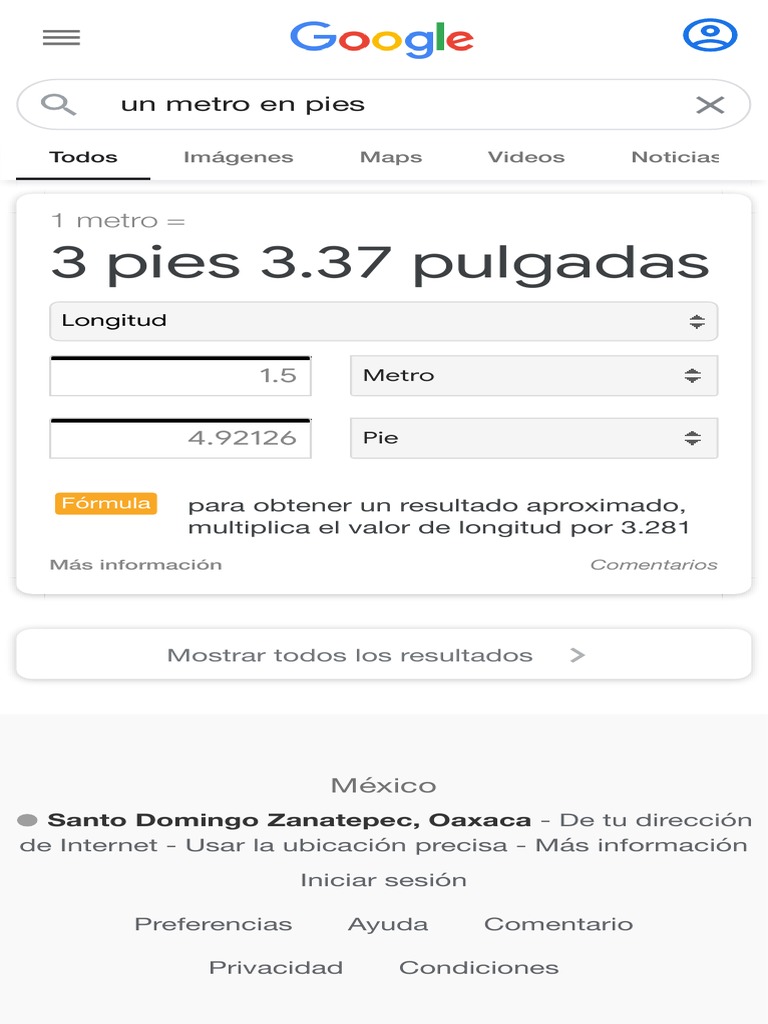 Un Metro En Pies Buscar Con Google PDF