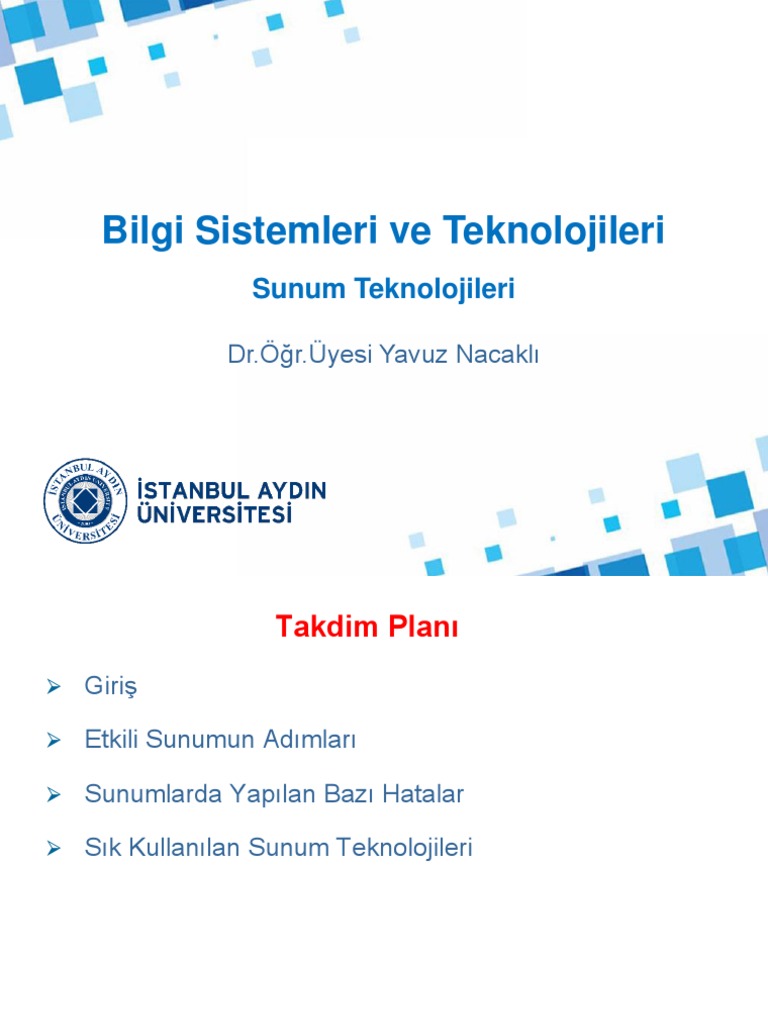 Sunum Teknolojileri | PDF