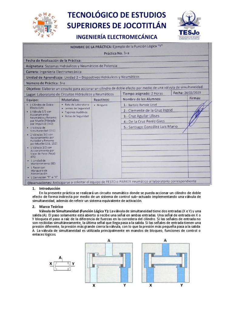 Practicas 3a y 3b | PDF | Neumática | Neumático