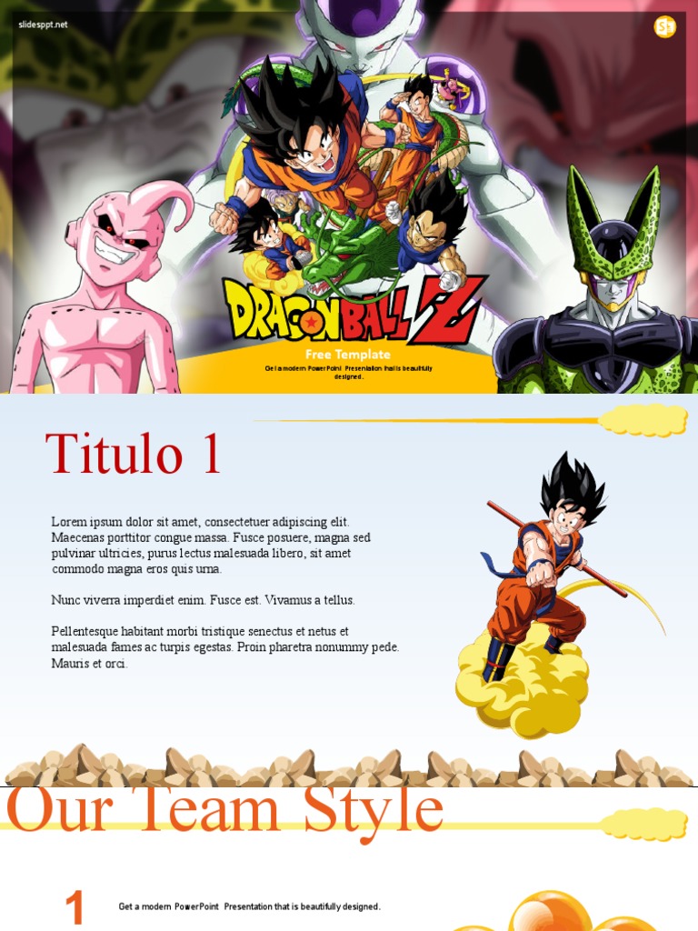 Dragon Ball Z Template | PDF