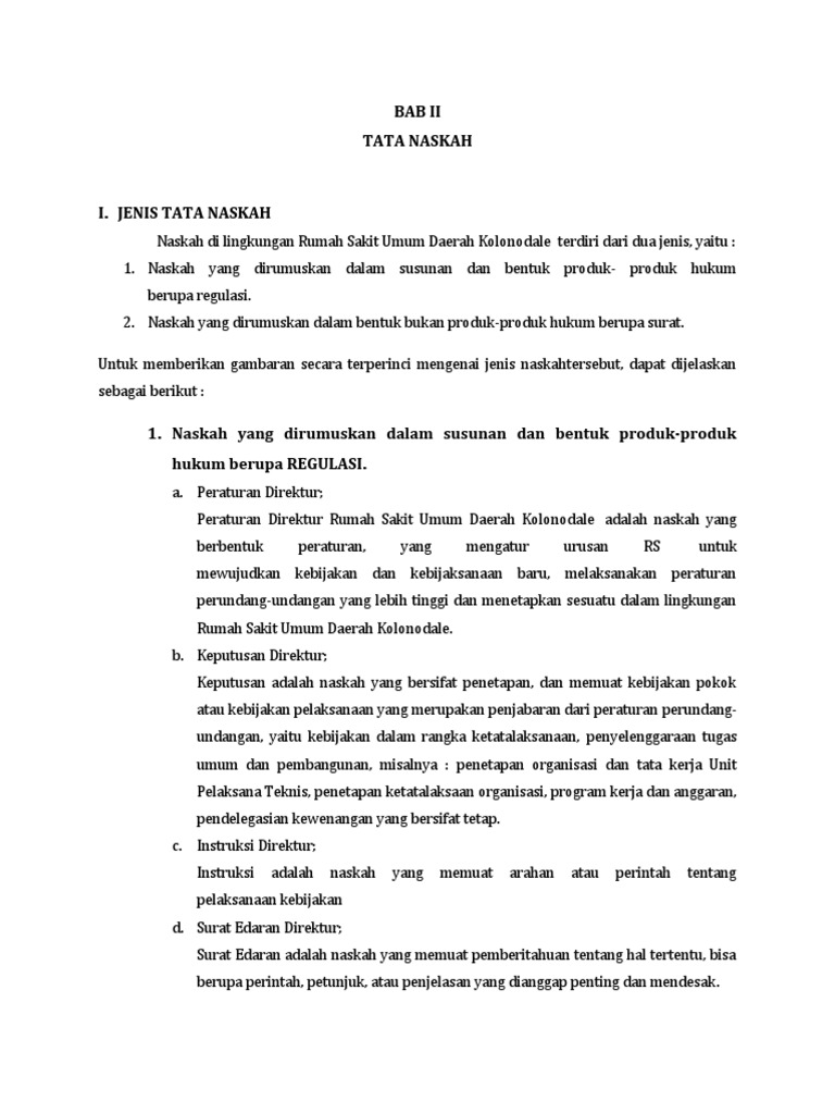 Contoh Tata Naskah | PDF