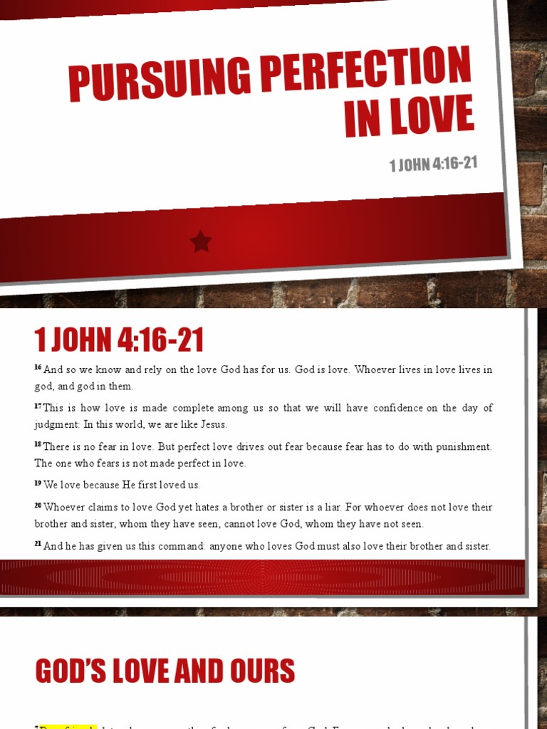 Pursuing Perfection in Love | PDF | Love | Abrahamic Religions