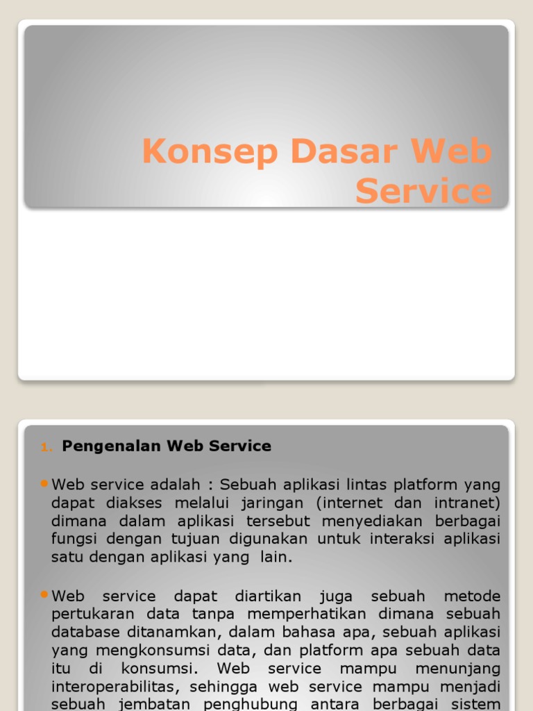 Konsep Dasar Web Service | PDF