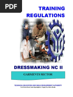 TR - Dressmaking (Casual) NC II 1 | PDF | Occupational Safety And ...