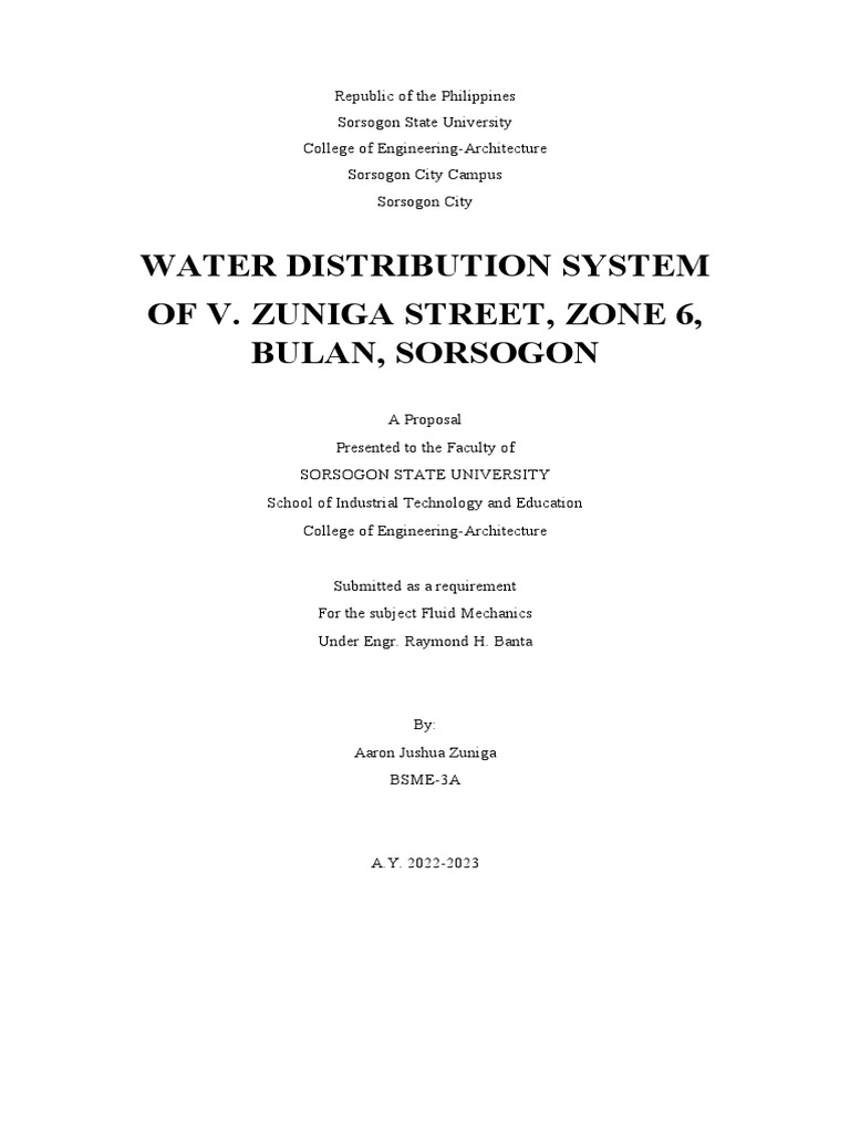 Water System | PDF | Water | Drinking Water