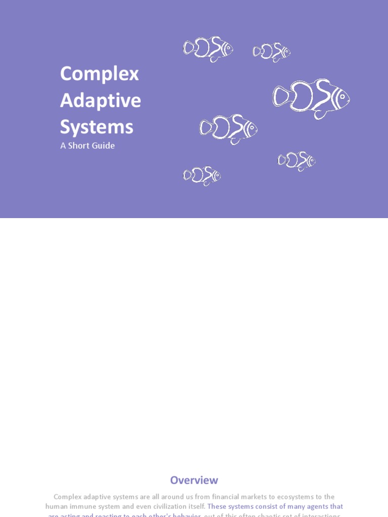 Understanding Complex Adaptive Systems | PDF | Computers