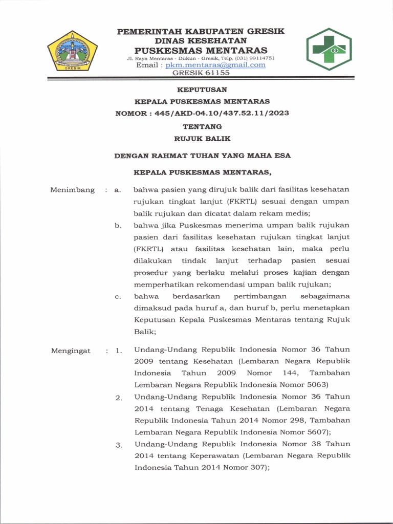 Sk Akd 04-10 Tentang Rujuk Balik | PDF