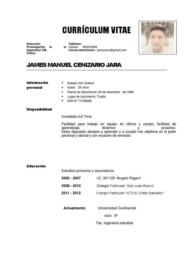 cv james | PDF | Business | Marketing