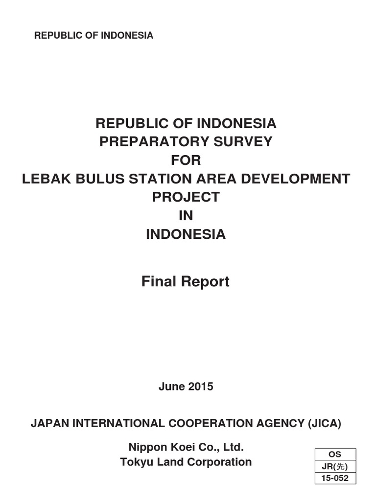 JICA Indonesia | PDF | Economies