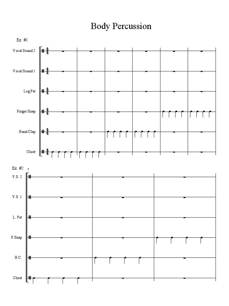 Body Percussion | PDF