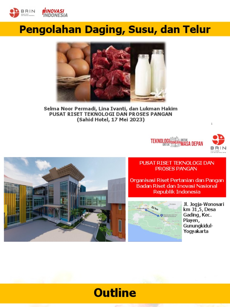 Pengolahan Daging Susu Telur | PDF