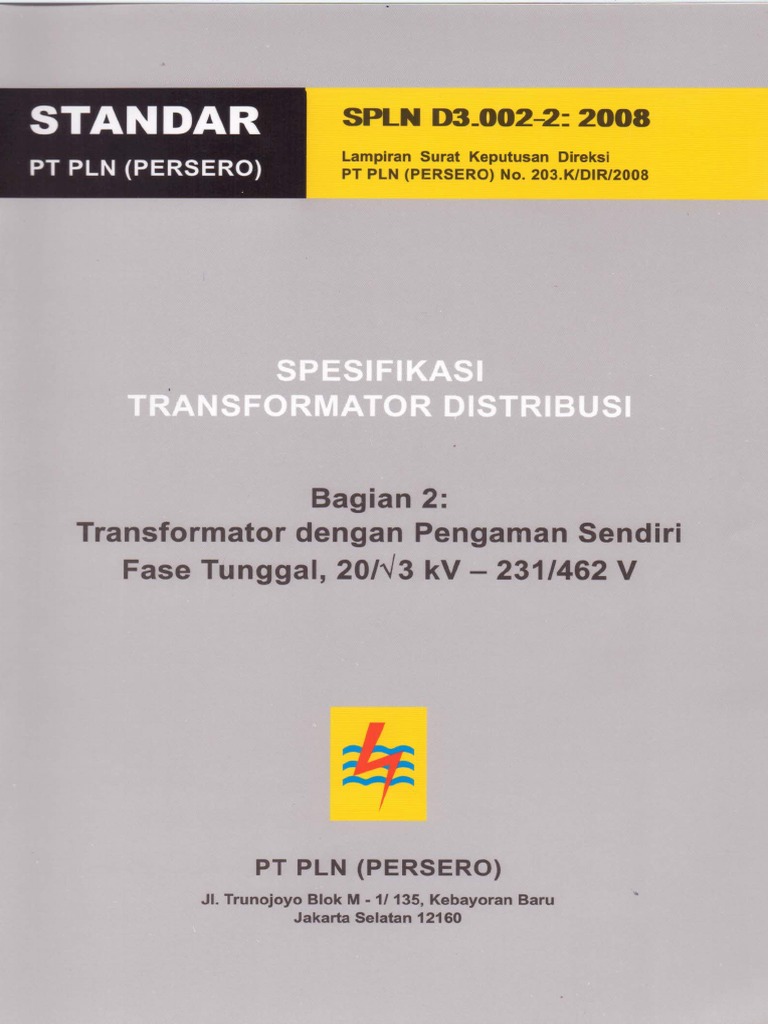 SPLN D3.002-2 - 2008 | PDF