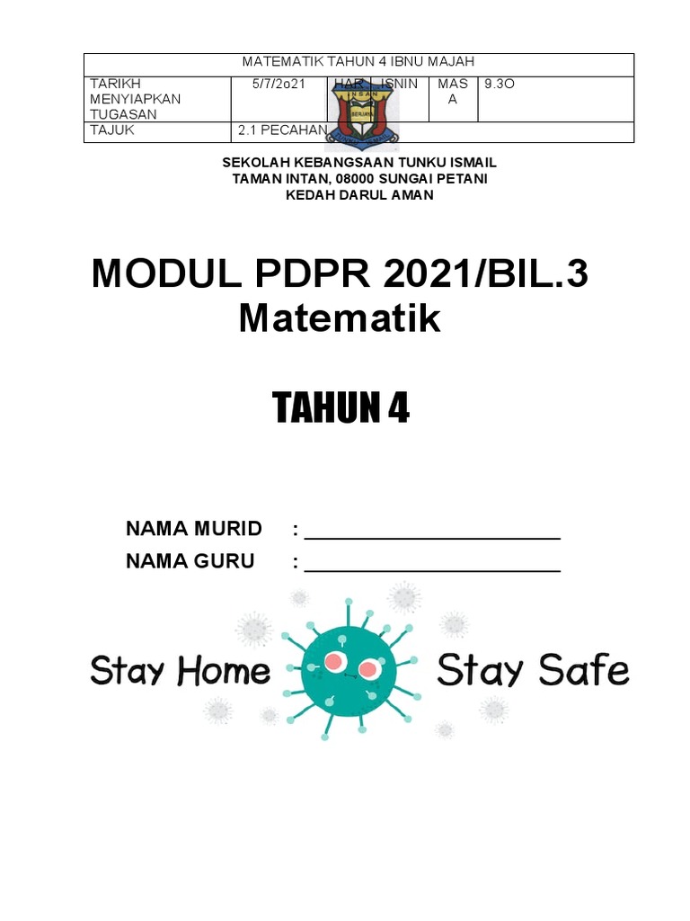 Modul PDPR Mate Bil 3 | PDF