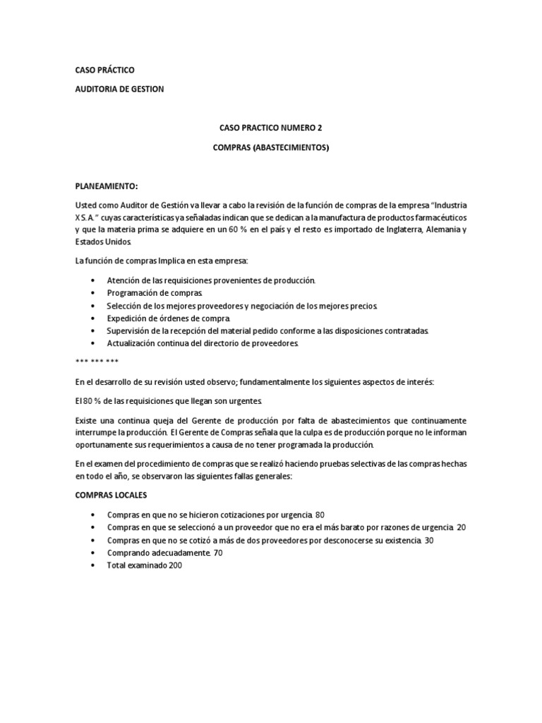 Caso Práctico Ii | PDF