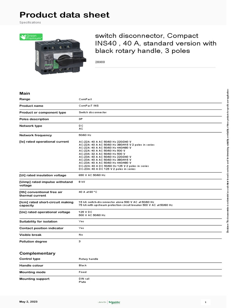 ComPact INS - INV - 28900 | PDF | Alternating Current | Electrical Engineering