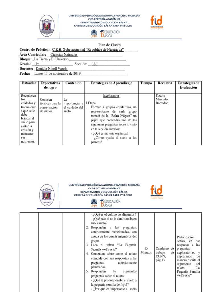 PLAN CC - NN 16. Lección 11 La Importancia y El Cuidado Del Suelo, 3 ...