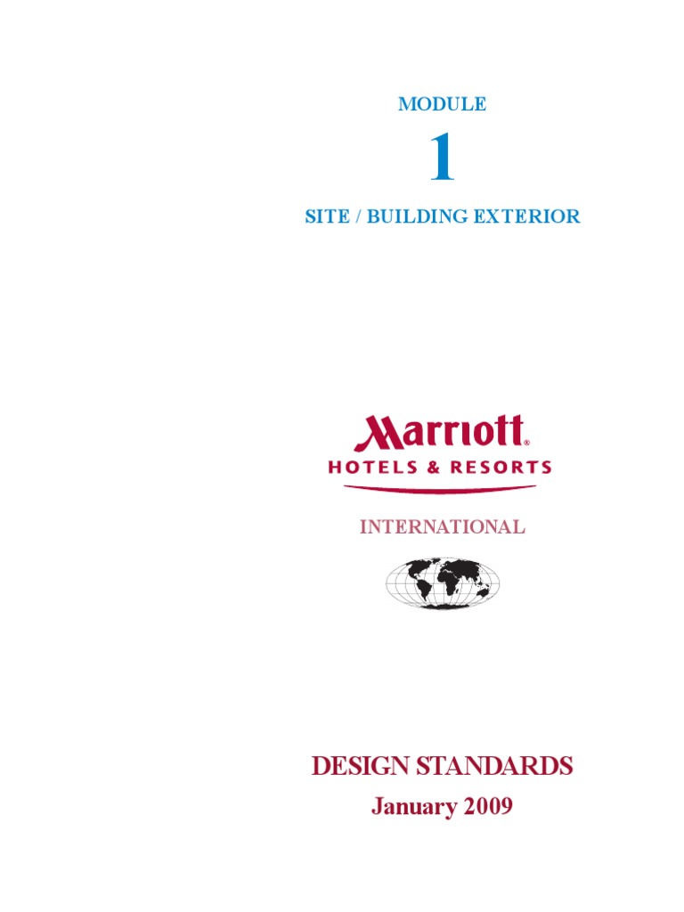 Marriot 01-MHR Intl-Module 1 Site and Building Exterior | PDF | Road Surface | Concrete