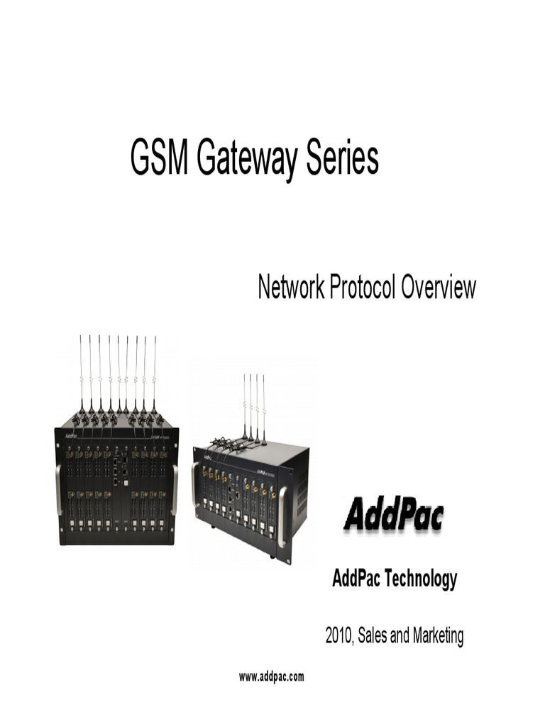 GSM Gateway Series: Network Protocol Overview | PDF