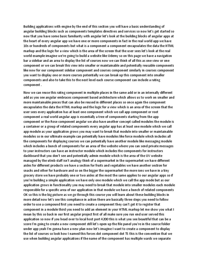 Angular Fundamentals | Download Free PDF | Html | Computer File