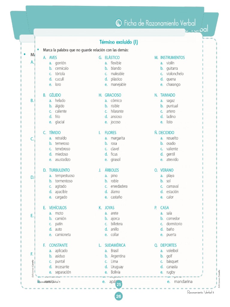 Ficha RV Término Excluido II 2 RcM7V4T | PDF