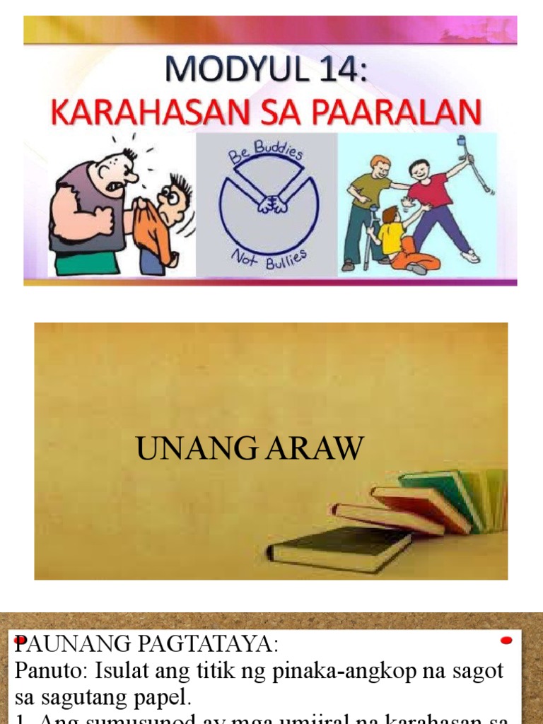 Modyul 14 Karahasan Sa Paaralan | PDF