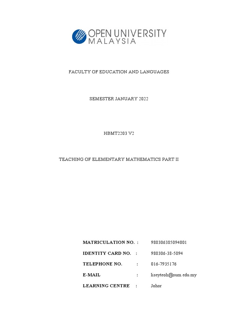 Teaching of Elementary Mathematics Part II | PDF | Subtraction ...