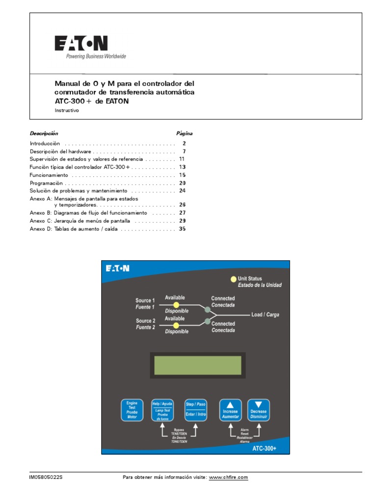 ATC-300+ Controller - Manual de Operación y Mantenimiento - Instructivo ...