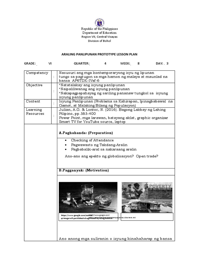 Ap6 Q4-Week 8-Day 3 | PDF