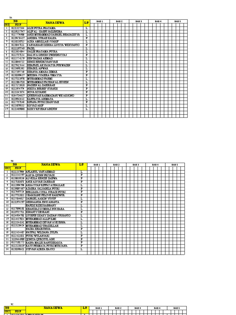 Daftar Nilai Siswa Pdf