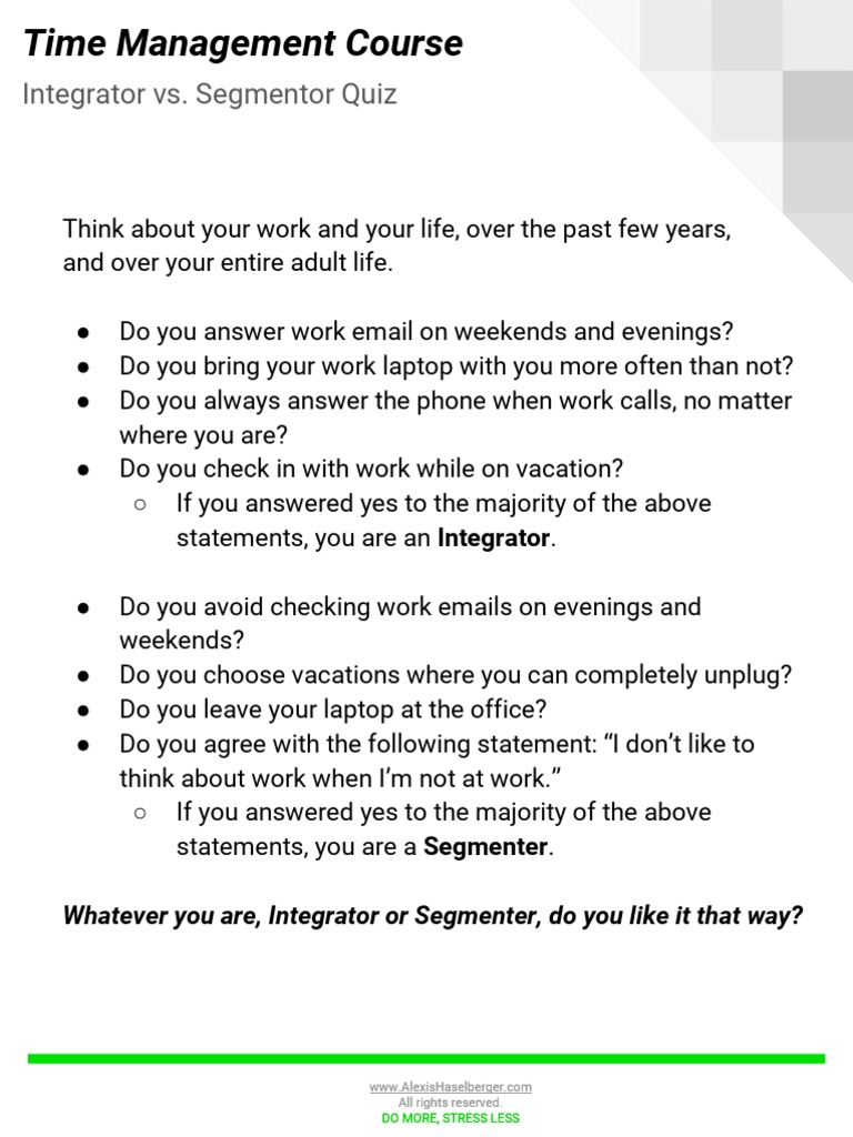 Integrator+vs +Segmentor+Quiz+ | PDF