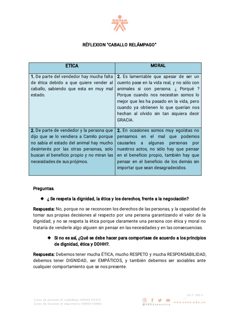 Réflexion Caballo Relampago Angelly Ureña Pdf
