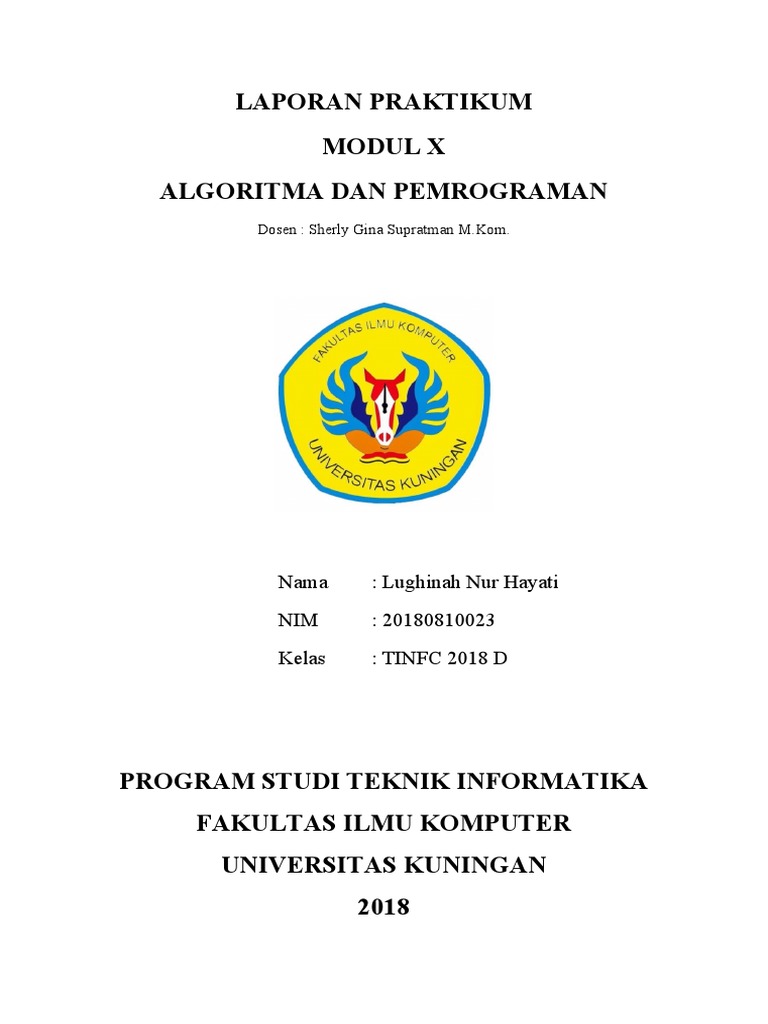 LAPORAN PRAKTIKUM ADP-modul10 | PDF | Komputer
