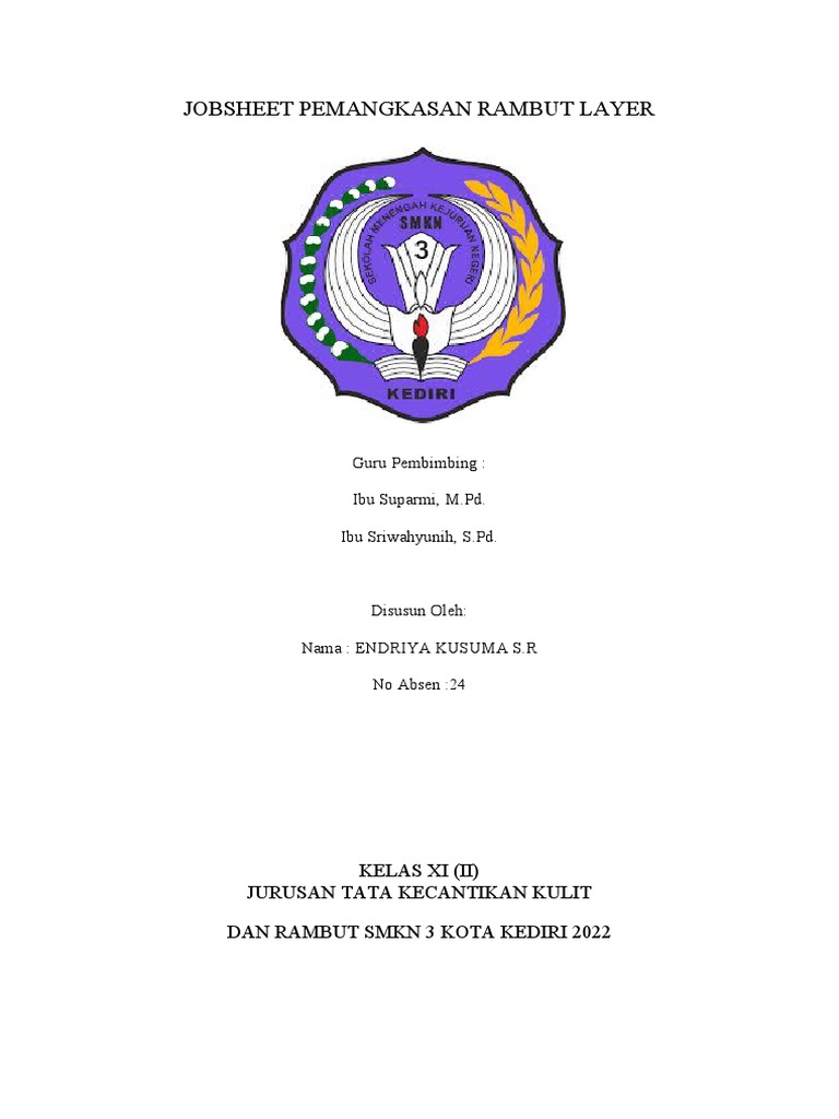 Jobsheet Pemangkasan Rambut Layer | PDF